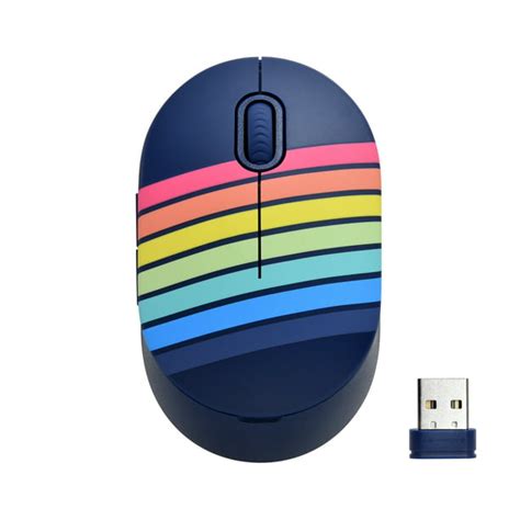Onn Wireless Mouse With 5 Buttons And Scroll Wheel 2 4 Ghz With Usb Nano Receiver Blue