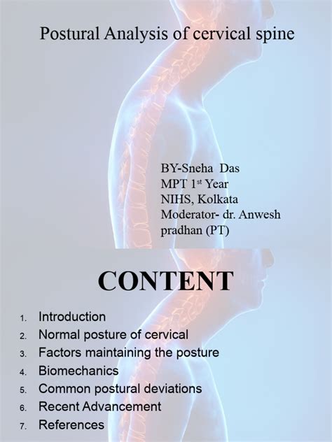 Postural Analysis Of Cervical Spine Pdf Vertebral Column Anatomical Terms Of Motion