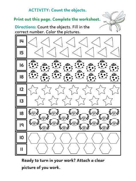 unit 2 workbook all printables activity counting objects pdf