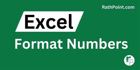 How To Format Numbers In Excel