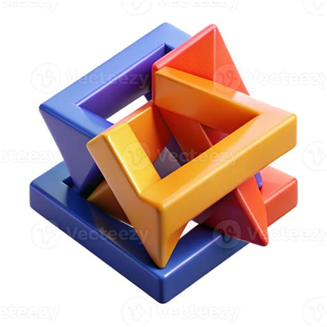 Beautiful Abstract A Dynamic Composition Of Intersecting Geometric Planes In Bold Contrasting