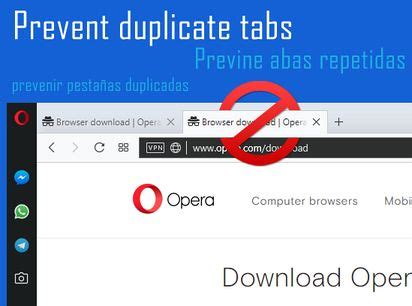 Prevent Duplicate Tabs Extension Opera Add Ons