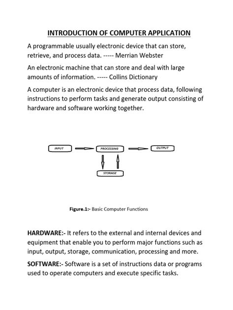 Introduction Of Computer Application Pdf Computer Data Storage Random Access Memory