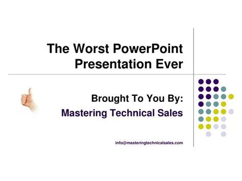 Ppt The Worst Powerpoint Presentation Ever Powerpoint Presentation