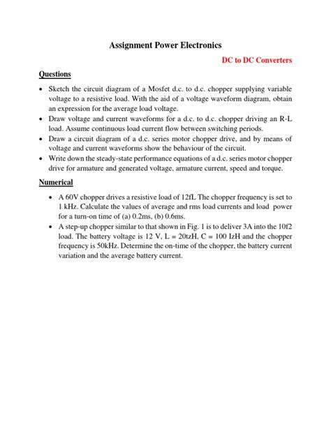 Assignment Dc Dc Pdf