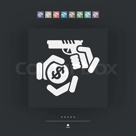 Armed Robbery Stock Vector Colourbox