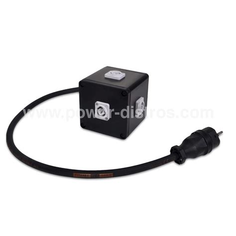 16amp Schuko Input 4 X 20amp Powercon Outputs Stage Box Sbcs 01p20 By Power Distros Procom