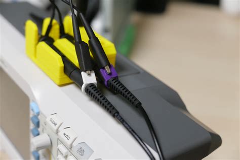 Oscilloscope Probe Clip Holder By Three Spot Download Free Stl Model