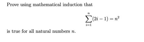 Solved Prove Using Mathematical Induction That Chegg