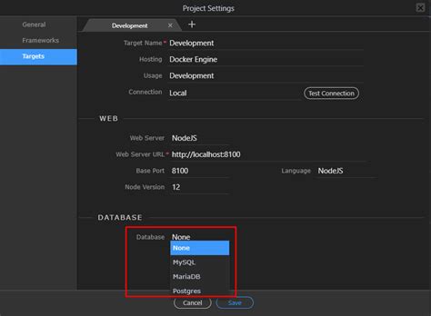Wappler Documentation Creating A Nodejs Project With Docker