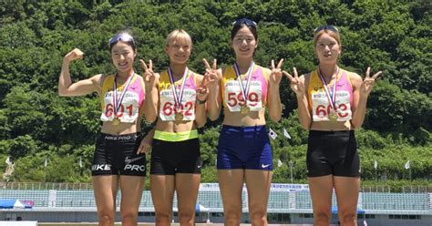 시흥시청 육상선수권 女1천600mr ‘v3 질주