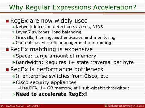 Ppt Algorithms To Accelerate Multiple Regular Expressions Matching