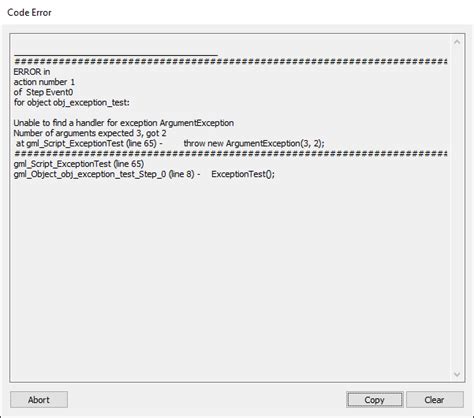 github keeveegames exception gml base class for the gamemaker exceptions providing better