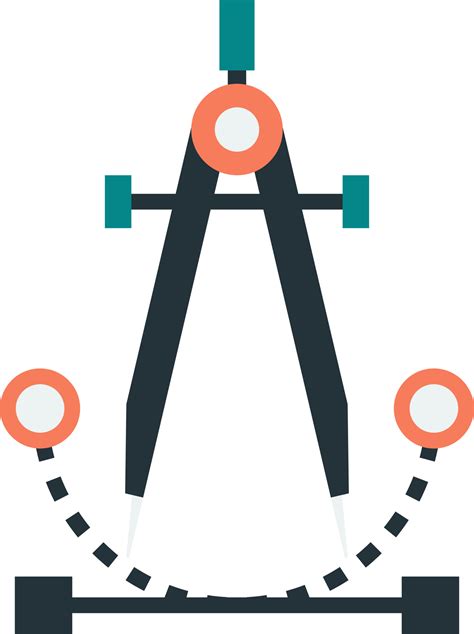 Compass Divider Illustration In Minimal Style 13927703 Png