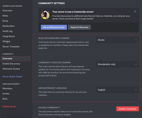 การเปดใชงานเซรฟเวอรชมชนของคณ Discord