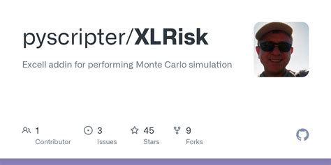 GitHub Pyscripter XLRisk Excell Addin For Performing Monte Carlo