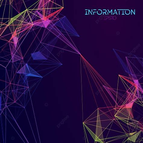 Vibrant Infographic Depicting Data Sorting And Color Flow On A Vector Plexus Background For Big