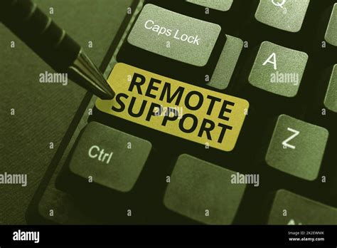 text showing inspiration remote support internet concept help endusers