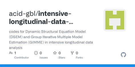 Github Acid Gblintensive Longitudinal Data Analysis Codes For Dynamic Structural Equation