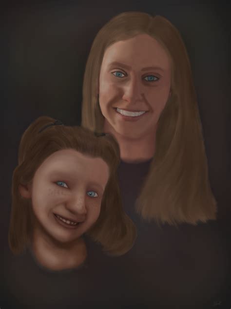 First Attempt At Digital Portraiture My Friends Daughters R Autodesksketchbook