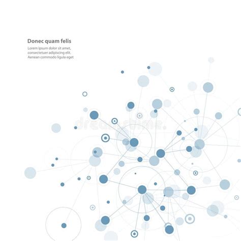 Connection Science Molecule Background Stock Vector Illustration Of
