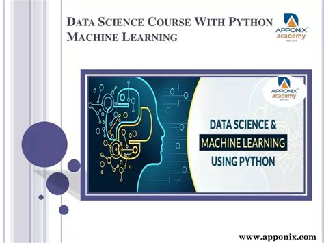 Ppt Data Science Course With Python Machine Learning Powerpoint