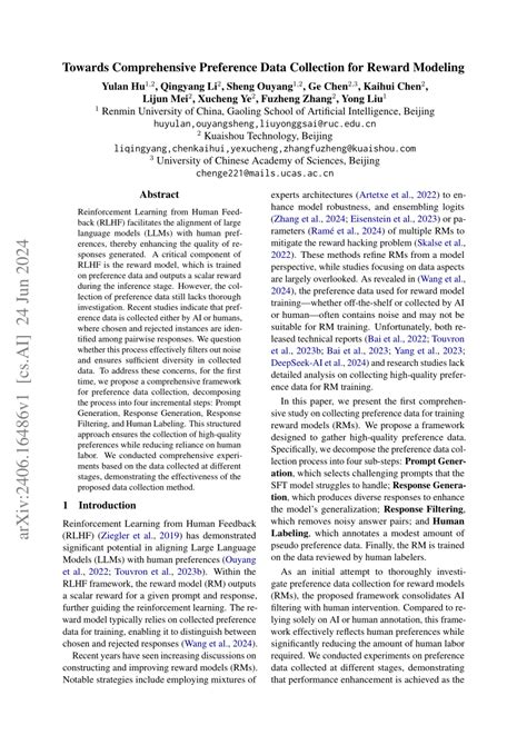 Pdf Towards Comprehensive Preference Data Collection For Reward Modeling