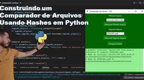 Construindo Um Comparador De Arquivos Usando Hashes Em Python Carlos Cgs Python Dio