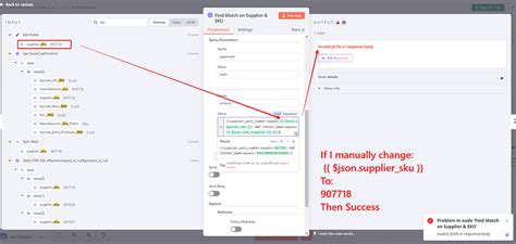 Getting Invalid Json Despite Json Being Valid When Manually Hard Code The Output Of The