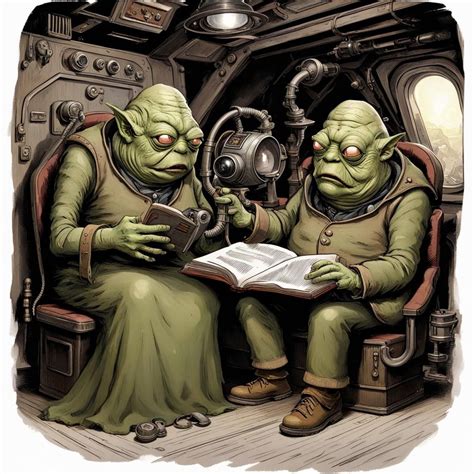 Hitchhikers Guide Vogons Reading Their Poetry Ai Generated Artwork