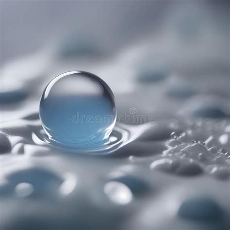 A Close Up Image Of A Droplet Of Liquid Nitrogen Instantly Freezing