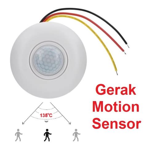 Jual Saklar Lampu Sensor Gerak Pir Switch Otomatis Motion Detector Plafon Shopee Indonesia