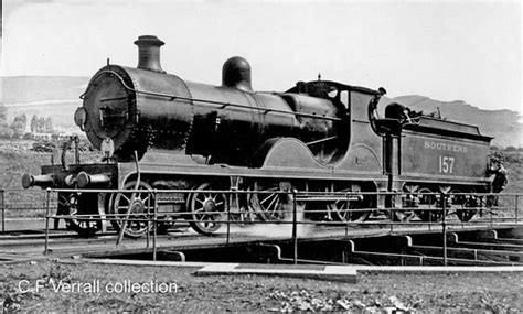Secr E Class A157 On A Turntable At Folkestone Shed Flickr