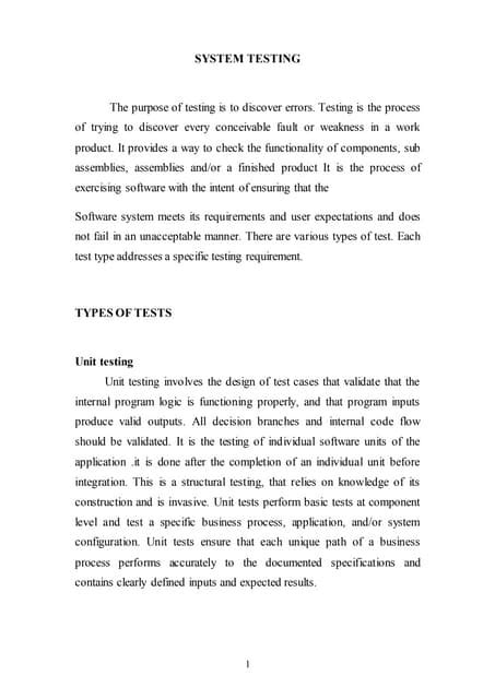 System Testing Ppt Ppt Technology And Computing