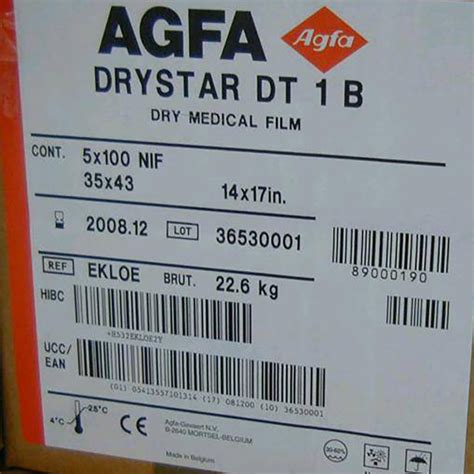 Agfa Drystar Dt1b 14x17 Eklyz Spectrumxray