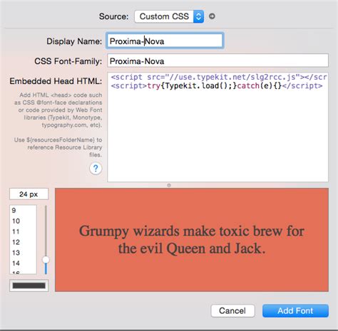 importing fonts from typekit typography tumult forums