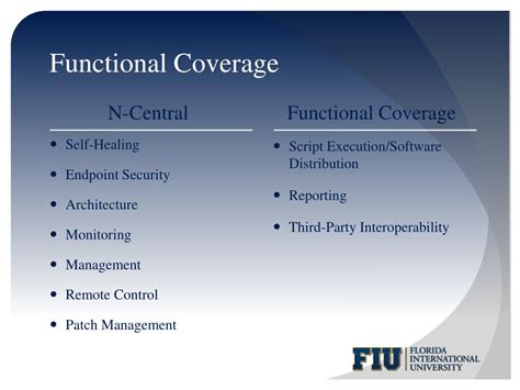 Ppt A Feature Based Analysis And Comparison Of It Automation Tools Comparing Kaseya To N