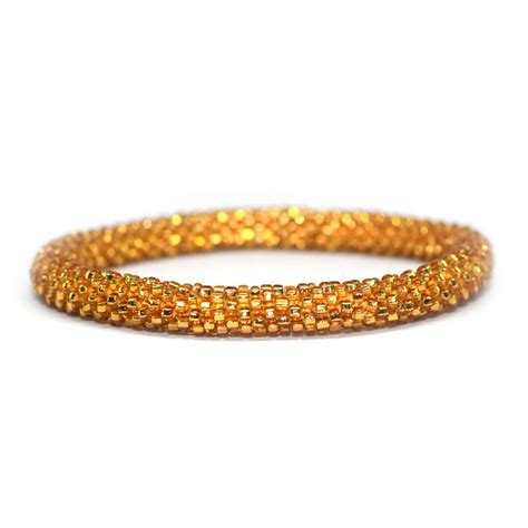 Gold Bracelet Yantrahimalaya Nepal Glass Beaded Bracelets