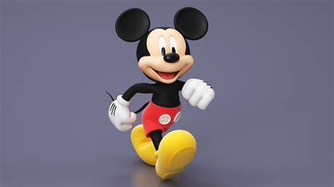 Disney Character Mickey Mouse Walking 3d Model 99 3ds Blend C4d Fbx Max Obj Lxo Ma
