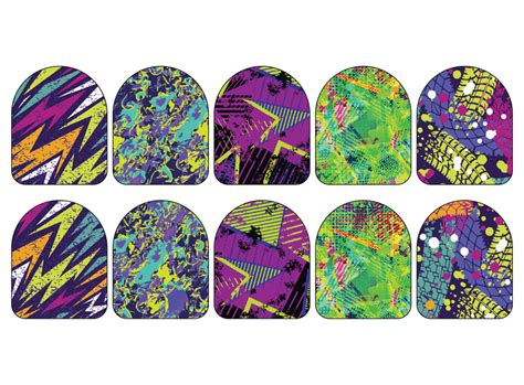 Fabric Stickers For Omnipod Abstract 10 Pack