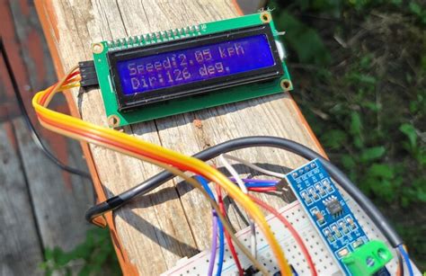 Подключение ультразвукового анемометра к Arduino для измерения скорости и направления ветра