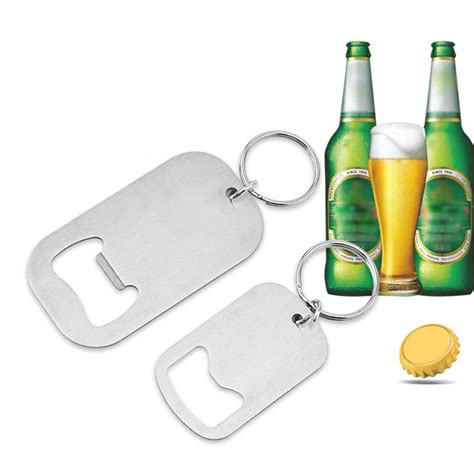 พวงกุญแจ ที่เปิดฝาขวดเบียร์ แบบสเตนเลส สไตล์มินิมอล สร้างสรรค์ แฟชั่นใหม่ มืออาชีพ Shopee Thailand