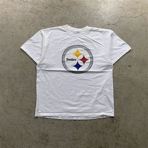 Vintage 90s White Pittsburgh Steelers Sports Skater Depop