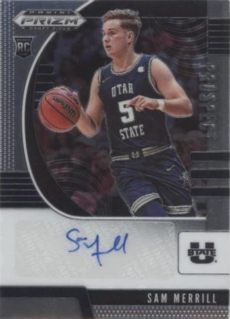2020 21 Panini Prizm Draft Picks Prospect Autographs Sam Merrill Pa