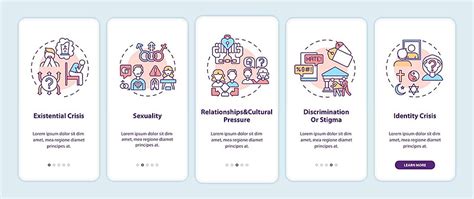 Challenges In Healthcare System Highlighted On Blue Onboarding Screen Of Mobile App Vector Form