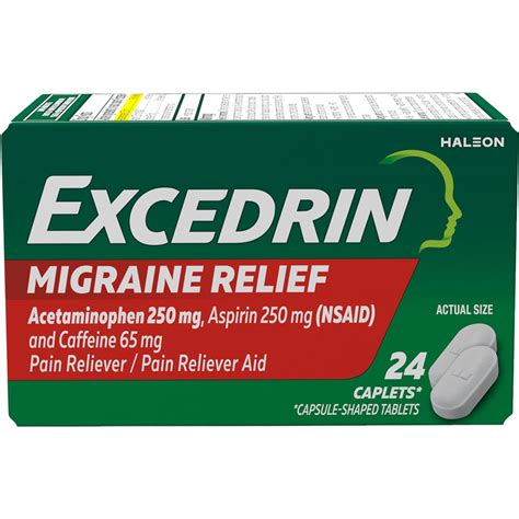 Excedrin Migraine Caplets 24 Caplets Thrifty White Health Essentials