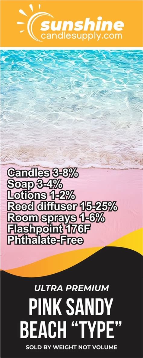 Pink Sands Type Ultra Premium Fragrance Oil For Candles S