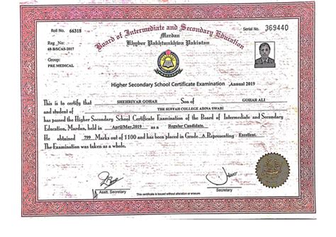 Intermediate Certificate Pdf