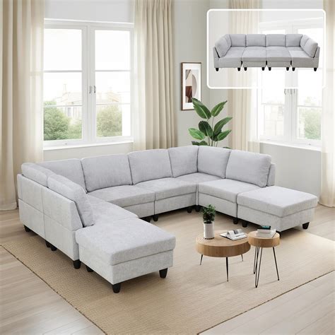 Ball And Cast 118 Sectional Couch Sofa 8 Piece Modern