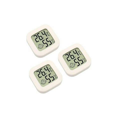 3 Piezas Mini Termómetro Digital Para Interiores Higrómetro Temperatura